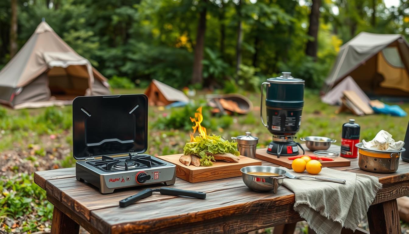 Acampando com Estilo: Cozinhe como um Profissional